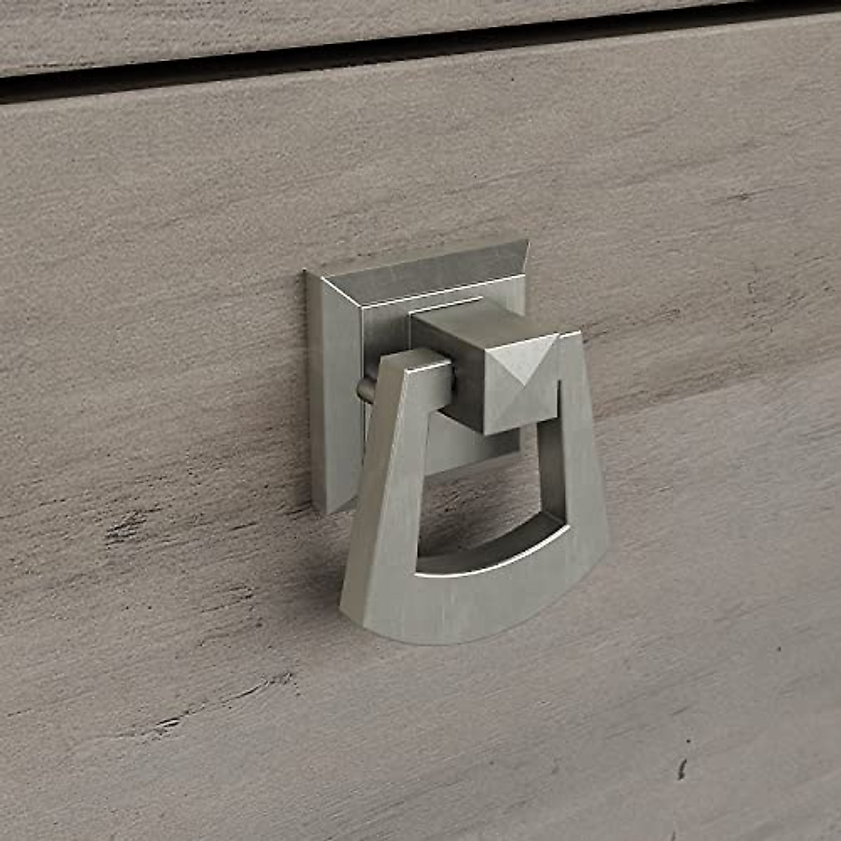 Bush Furniture Salinas L-Shaped Storage | Study Table with Drawers & Cabinets | Home Office Computer Desk, 60W, Driftwood Gray