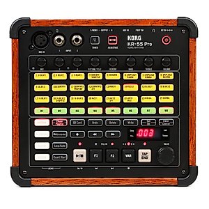 Korg Multi-Function Rhythm Digital Drum Machine, Multicolor (KR-55 Pro)