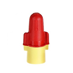 3M Performance Plus Wire Connector R/Y+JUG, Red/Yellow, Flexible Steel Spring Connectors, Copper, CSA Certified, UL Listed, Jug of 500, 22-8 AWG