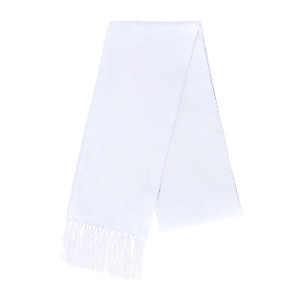 S.H. Churchill & Co. Luxurious Men's Paisley Scarf - Elegant, Soft Silk Blend, Classic Design for Sophisticated Style & Warmth - White