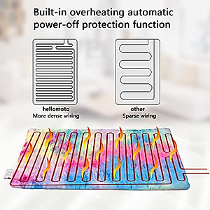 Electric Heating Pad for Back Pain and Cramps Relief, Hot Heated Pad with Auto Shut Off, Fast Heat Heating Pad for Period Cramps - 24"x 12"