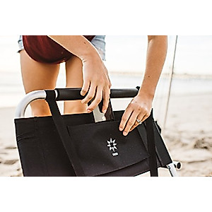 2 Pack of Neso Lightweight Water Resistant Beach Chairs with Shoulder Strap and Slip Pocket - Folds Thin(Black)