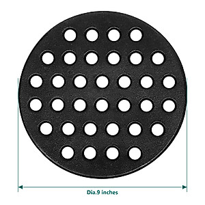 KAMaster Cast Iron Ash Can with Fire Grate for Large Big Green Egg