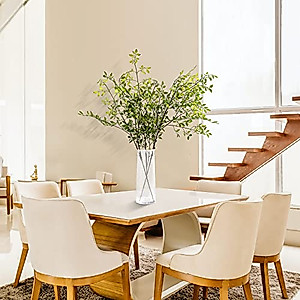 Melorca&Guilla Artificial Plants,2PCS 43.3" Green Nandina Faux Branches for Vase,Artificial Plants for Shop Garden Office Home Décor