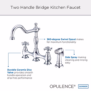 Gerber D404457SS Kitchen Faucet, Stainless Steel