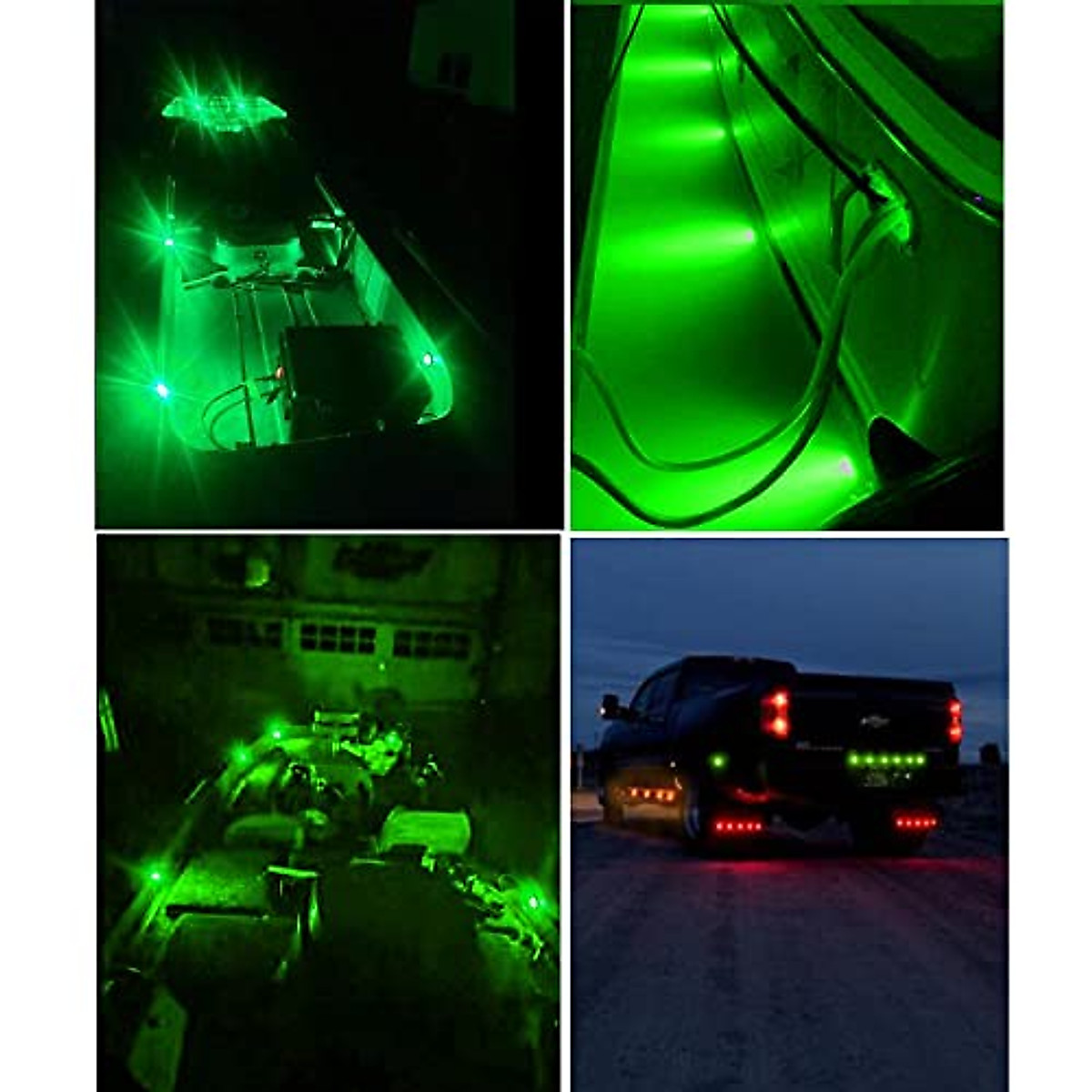 NBWDY 10Pc 3/4'' Round Green Led Bullet Marker lights,Front Rear Side LED Marker Lights,LED Clearance Lights,LED Trailer Marker Lights for Trailer Truck RV Car Bus Van Pickup ATV Boat Caravan