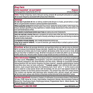 Uricalm Max - Maximum Strength - Prompt Relief of UTI Pain, Burning, Urgency & Increased Frequency - 24 Count
