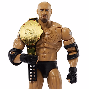 Mattel WWE Ultimate Edition Fan TakeOver Action Figure, Goldberg Collectible Set with Interchangeable Accessories Like Extra Heads & Swappable Hands