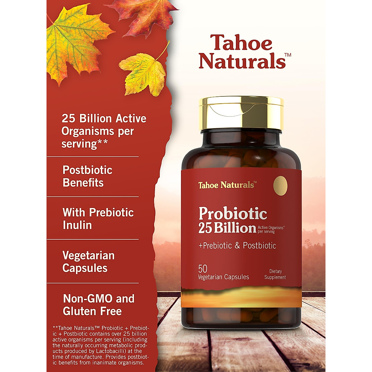 Carlyle Prebiotic, Probiotic & Postbiotic | 25 Billion CFU | 50 Powder Pills | Men and Women's Digestive Health | Vegetarian and Non-GMO Supplement