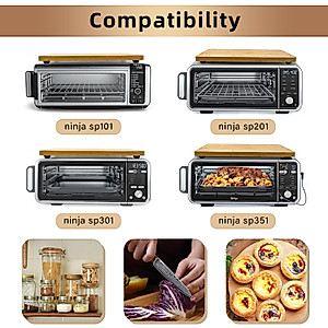 Cutting Board Compatible with Ninja Foodi SP101 SP201 SP301 SP351 DCT401 DCT402 Air Fryer Oven, Heat Resistant Cutting Board Compatible with Ninja Foodi Air Fryer Convection Oven, Create Storage Space