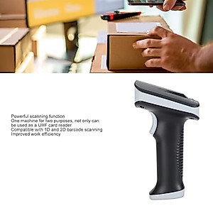 Barcode Scanner, 3 Modes UHF Handheld Reader Long Battery Life High Accuracy Long Distance for Warehouse for Supermarket for Store