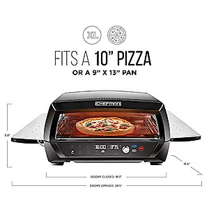 Chefman Food Mover Conveyor Toaster Oven, Moving Belt for Toasting Bread & Bagels, Stainless Steel w/Adjustable Temperature, Extra Large, 6 Cooking Functions: Toast, Bagel, Bake, Broil, Pizza & DIY