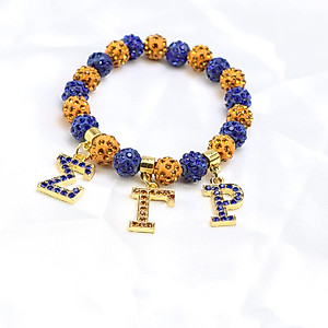 TongXin SGRHO Sorority Gift for Women 1922 Sorority Paraphernalia Bracelet Greek Sorority Rhinestone Jewelry Gift (SGR Bracelet 02)