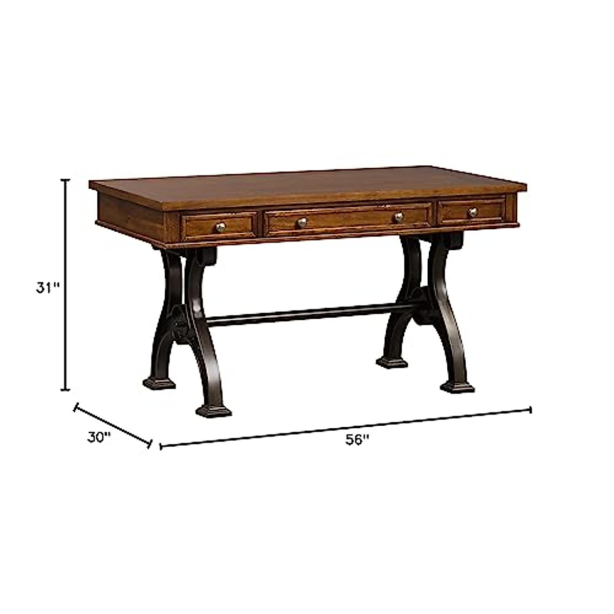 Liberty Furniture INDUSTRIES Arlington House Writing Desk, W56 x D30 x H31, Brown