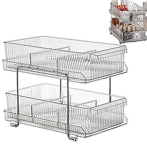 Storage Rolling Cart, 2 Tiers Moving Cart, Rotatable Utility Cart, Multifunctional Rolling Drawer Cart, Removable Rolling Storage Trolley with Wheels, Mobile Storage Organizer, Storage Cart for Book