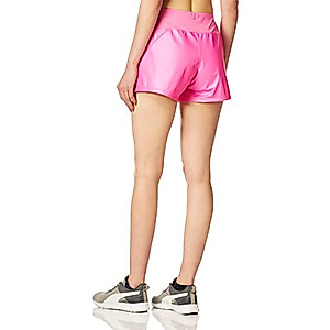 PUMA Women's Train Shimmer 4" Shorts, Luminous Pink, XL