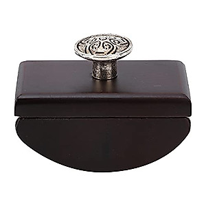 Wooden Ink Absorption Stamp Ink Absorption Seal Calligraphy Wooden Seal Stamp Ink Quick Drying Tool for Office Student Ink Pen Writting Supplies (Brown)