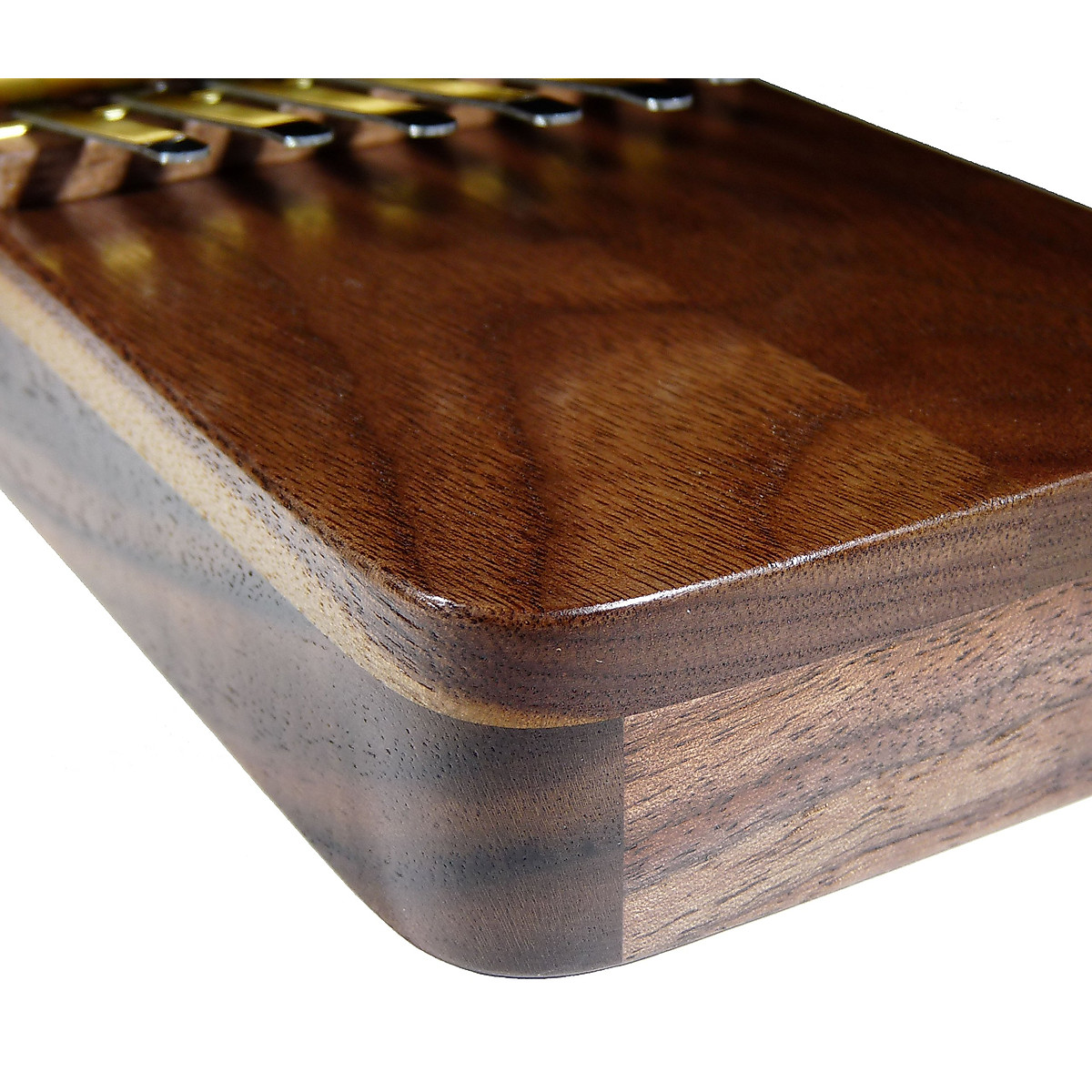 Zither Heaven Black Walnut Thumb Piano with Black Walnut top made in the USA