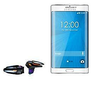 BoxWave Gaming Gear Compatible with Galaxy Note 5 - Touchscreen QuickTrigger Auto, Trigger Buttons Autofire Gaming Mobile FPS - Jet Black