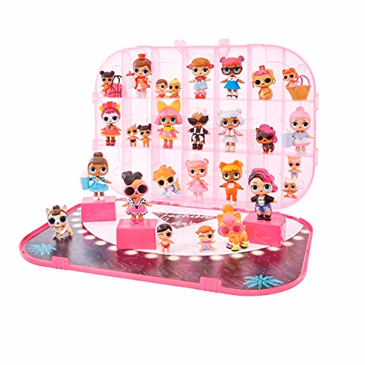L.O.L. Surprise! Fashion Show On-The-Go Storage/Playset with Doll Included – Light Pink