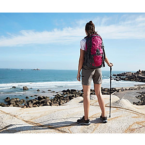 VAYAGER Women's Hiking Cargo Shorts Quick Dry Lightweight Stretch Shorts Golf Fishing Outdoor Casual Shorts Black X-Large