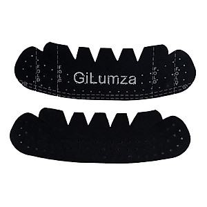Gilumza (Upgrade) 4pk Black Baseball Caps Inserts Strip Crown Flexible & Long Lasting Hat Shaper Plastic Hat Liner Support for Snapback Caps Fitted Caps Ball Sports Caps and More, 4 PK