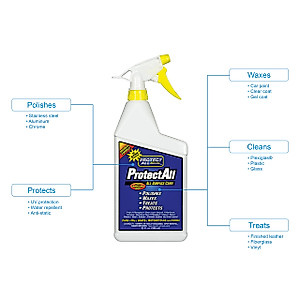All-Surface Care - Cleaner / Wax / Polisher / Protector - Interior and exterior use - 32 oz -Protect All 62032