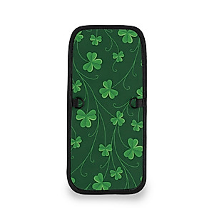 Women Small Crossbody Bag Green Clover for Cellphone Purse Wallet with Card Slots Removable Strap(6vb8a)