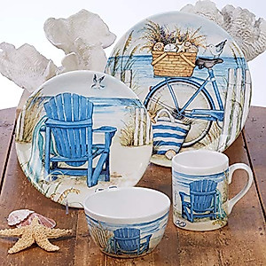 Certified International By the Sea 5.25" Ice Cream/Dessert Bowls, Set of 4, Multi Colored