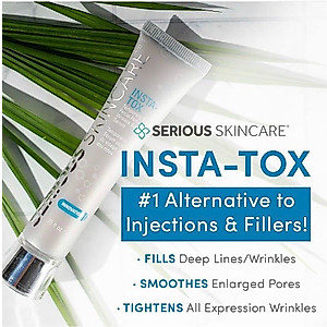 Serious Skincare INSTA-TOX Instant Wrinkle Smoothing Skin Serum TRIO - Temporarily Tightens Face - Instantly Reduce Appearance of Lines, Wrinkles & Large Pores - For Women & Men - .75 Fl. Oz. (3Pack)