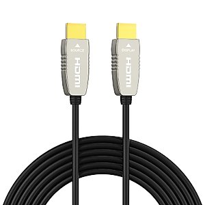 RUIPRO 4K HDMI Fiber Optic Cable 20 Feet 18Gbps 4K@60Hz ARC HDR10 Ultra Slim Flexible HDMI 2.0b Cable