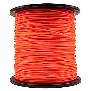 KAKO 095 Inch Trimmer Line, 0.095" Weed Wacker Eater String, Commercial Grade Round Nylon String Trimmer Line Replacement for String Trimmer Weed Trimmer .095"-1280ft-5lb-Spool（ Orange）