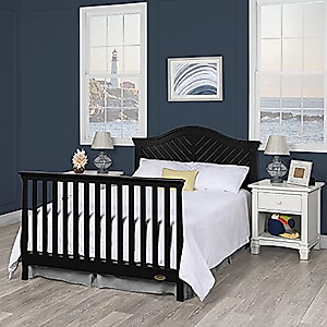 Dream On Me Kaylin 5-in-1 Convertible Crib in Black, Greenguard Gold Certified , 56x31x47 Inch (Pack of 1)