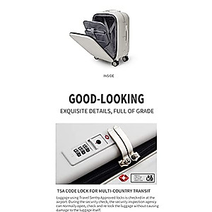 Mixi Durable 18-Inch Carry-On Luggage with Multi-Country TSA Approval and Convenient Features