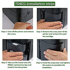 LiTuhorse T04D1 T04D100 Ink Maintenance Box for ET-15000 ET-4750 ET-4760 ET-3750 ET-3760 ET-2760 ET-3700 ET-3710 ET-3830 ET-3850 ET-4850 WF-2860 ET-5170 ET-M1000 ST-3000 XP-5100 Printers 2-Pack