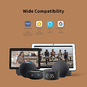 Aqara M1S Smart Hub, Wireless Smart Home Bridge for Alarm System (2.4 GHz Wi-Fi Required), Home Automation, Remote Monitor and Control, Supports Alexa, Google Assistant, Apple HomeKit and IFTTT