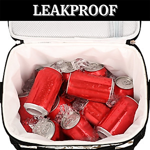 Cute Guinea Pigs Large Reusable Lunch Bag for Women Men, Insulated Lunch Bags Leakproof Cooler Lunch Tote Bag with Adjustable Shoulder Strap