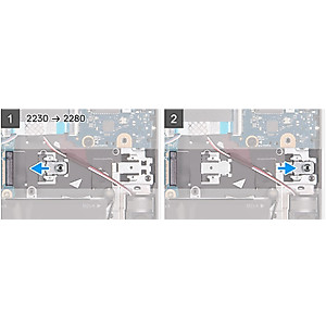 M.2 2280 SSD Heatsink Thermal Shield Cover w/Support Bracket for Dell G15 5510 5511 5515 5520 5521 5525 Series Laptop P/N: 26X1Y 026X1Y X8MY9 0X8MY9