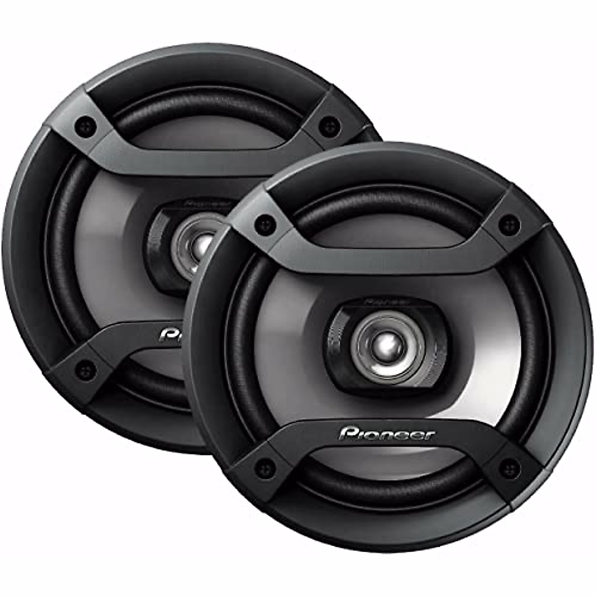 Package 2 Pairs of Pioneer TS-F1634R 6.5" Peak 200W 2-Way Speakers + Audiotek AT-980BT AM/FM/MP3 Playable w/ Bluetooth/USB/AUX/SD/CD Car Stereo Receiver
