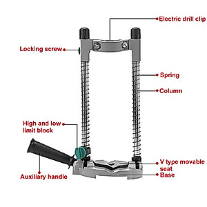 Drill Stand,Adjustable Angle Drill Holder Guide Stand Positioning Bracket for Electric Drill