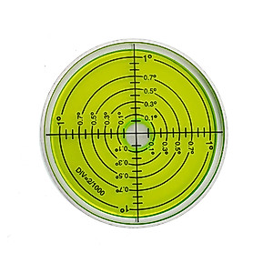 6'/2mm Point high Precision Universal Level Bubble Metal Level Bubble Water Leveler Cross Level Gauge Small Household (Silver Green Magnetic)