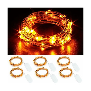 12x 20 LED WW String Battery Operated Copperr String Wire Fairy Lights Xmas Party