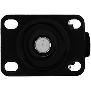 Online Best Service™ Swivel 1.5" Caster Wheels Rubber Base with Top Plate & Bearing Heavy Duty (12 Pack Without Brake)