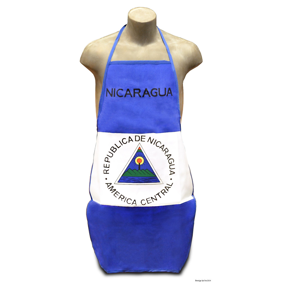 Nicaragua Flag Kitchen & BBQ Set w/ Apron, Oven-mitt & Pot-holder Nicaraguan