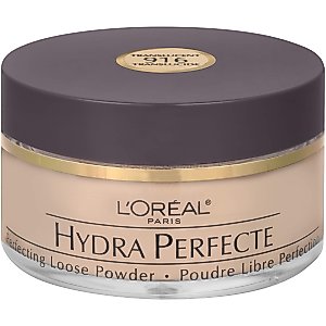 L'Oreal Paris Hydra Perfecte Perfecting Loose Face Powder, Minimizes Pores & Perfects Skin, Sets Makeup, Long-lasting, with Moisturizers to Nourish & Protect Skin, Translucent, 0.5 Fl. Oz.