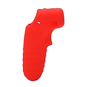 AYNEFY Drone Controller Rocker Sleeve, Space Saving Soft Reasonable Hole Reservation Lightweight Drop Resistant Drone Rocker Silicone Protector with Lanyard for FPV (Red)