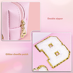 Elilier Birthday Gifts for Women, Gifts Idea for Her Mom Teacher, Personalized Cosmetic Makeup Pouch Make Up Bag for Friends Female Wife Mom Travel Toiletry Bag Bridesmaid Girlfriend Gifts (Small)