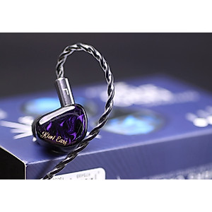 Linsoul Kiwi Ears Cadenza 10mm Beryllium Dynamic Driver IEM 3D Printed with Detachable Interchangeable Plug 0.78 2pin 3.5mm IEM Cable for Musician Audiophile (Perlude, Cadenza)