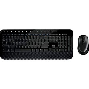 Microsoft Wireless Desktop 2000, Black - Wireless Keyboard and Mouse Combo with Comfortable Palm Rest.