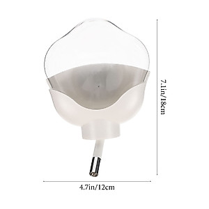 POPETPOP Hamster Water Bottle Puppy Water Dispenser Pet Drinking Bottle Hamster Drinking Holder Puppy Water Feeder Ferret Water Bottle Automatic Pet Feeder The Pet Accessories Hanging White